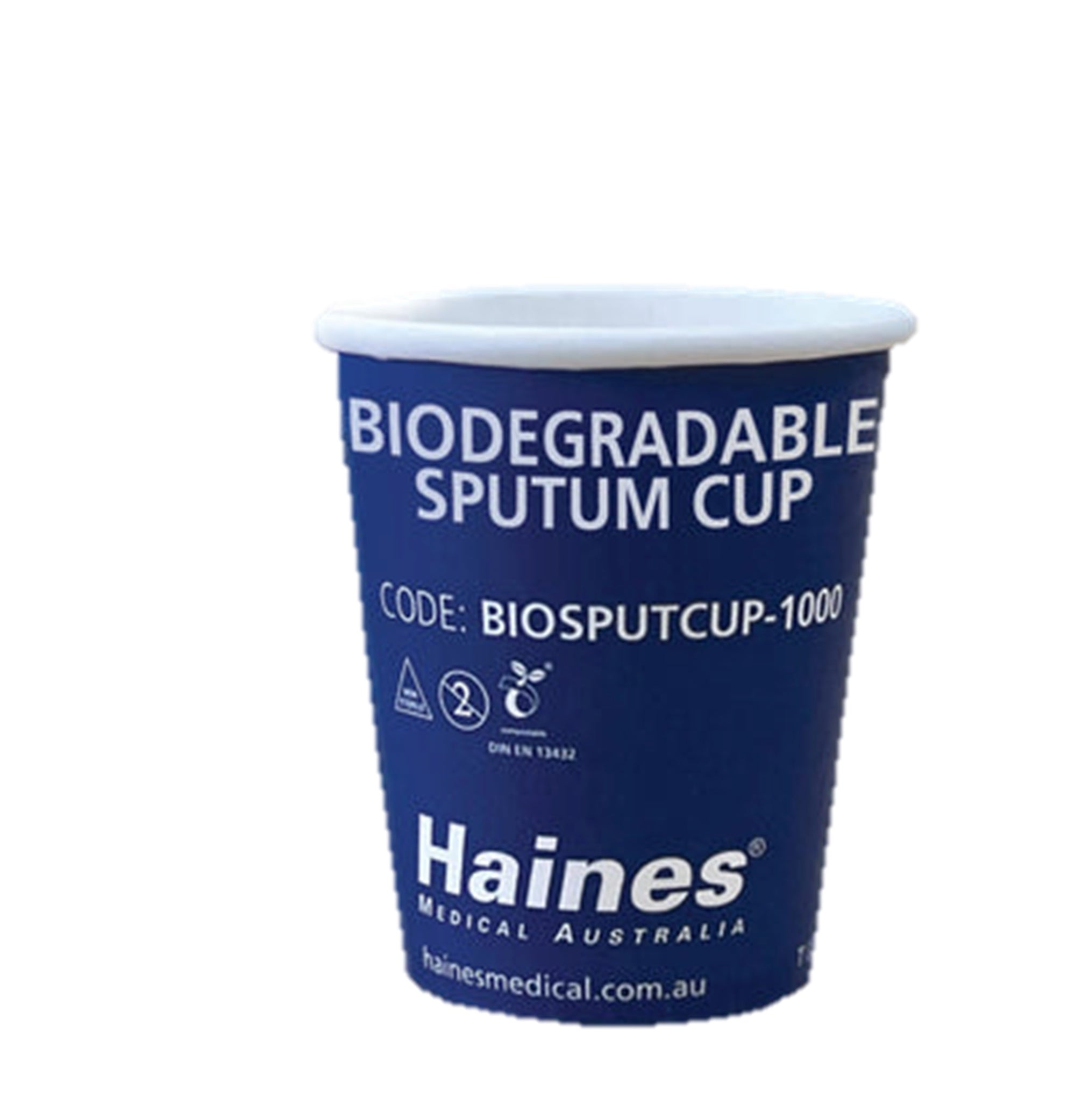 Biodegradable Sputum Cup 250ml Box 50 | QureMed