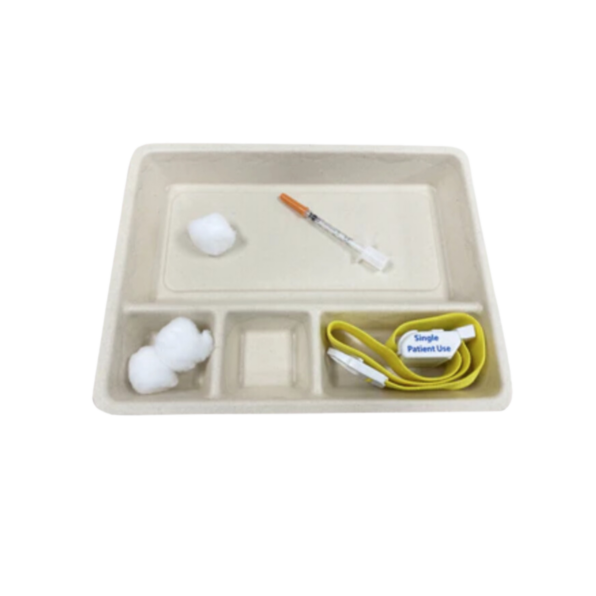 Compostable Anaesthetic Tray 4 Compartments | QureMed