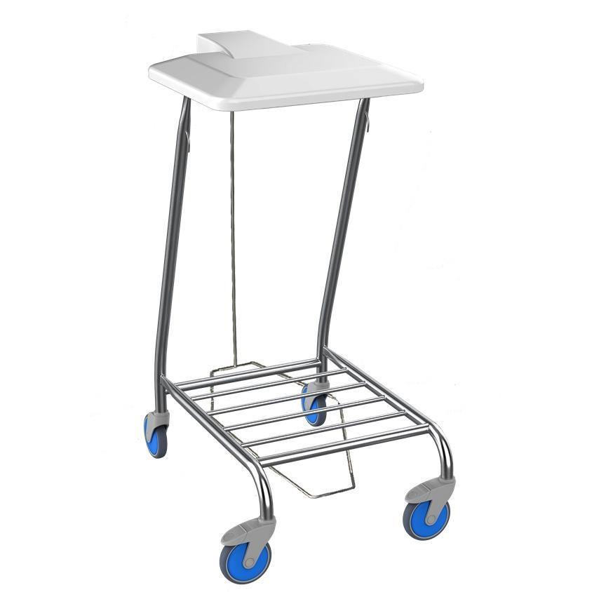 Linen Skip Single with Lid & Foot Control | QureMed