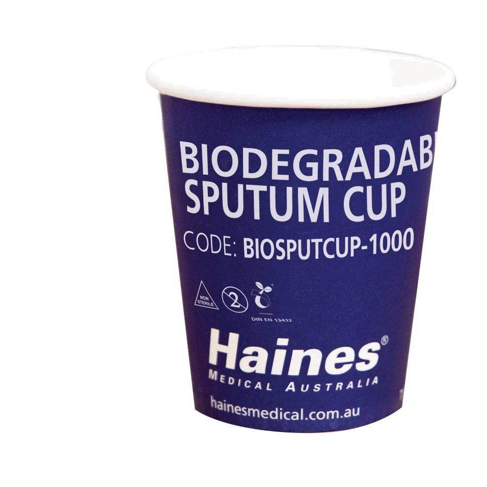 Biodegradable Sputum Cup - Ctn 1000 | QureMed