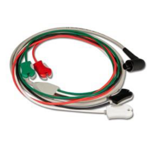Corpuls 4-Pole ECG Monitoring Cable 2m w/ Clips | QureMed
