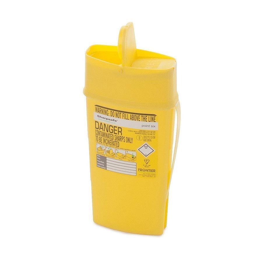 Sharps Container 600ml Flip Lid | QureMed